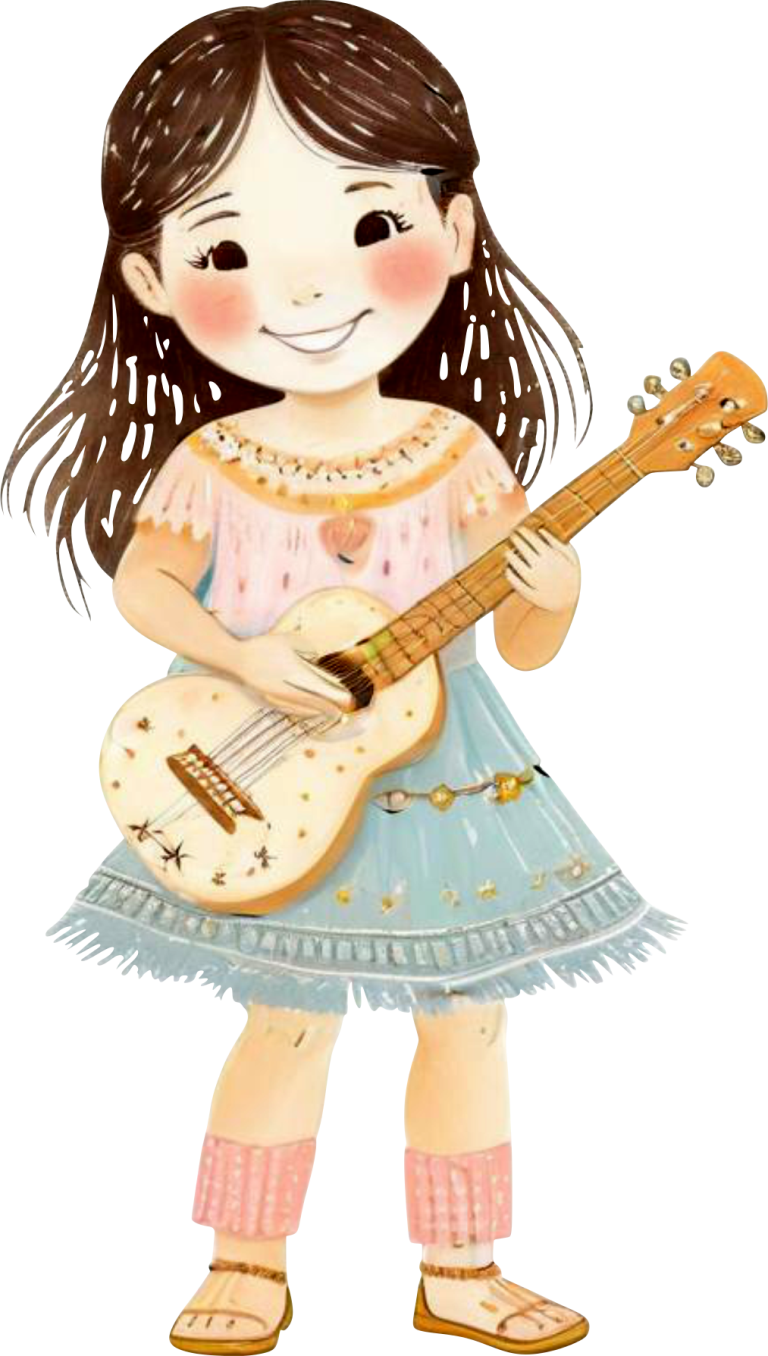 Menina e violão