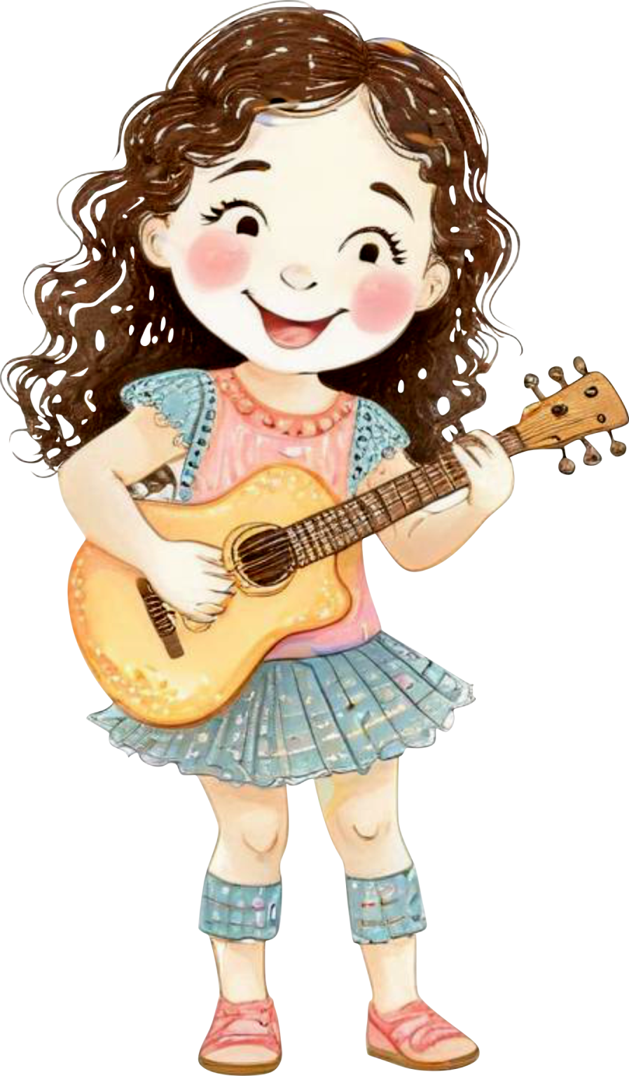 Menina e violão