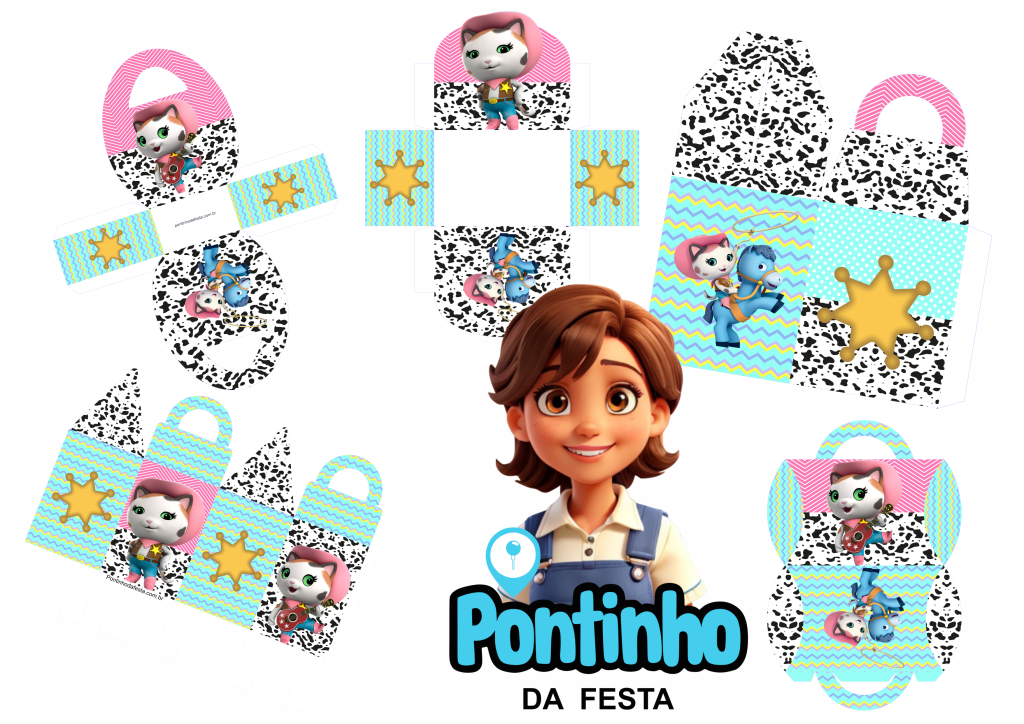 🤠🌵 Transforme Sua Festa no Velho Oeste com o Kit Digital Sheriff Callie!
