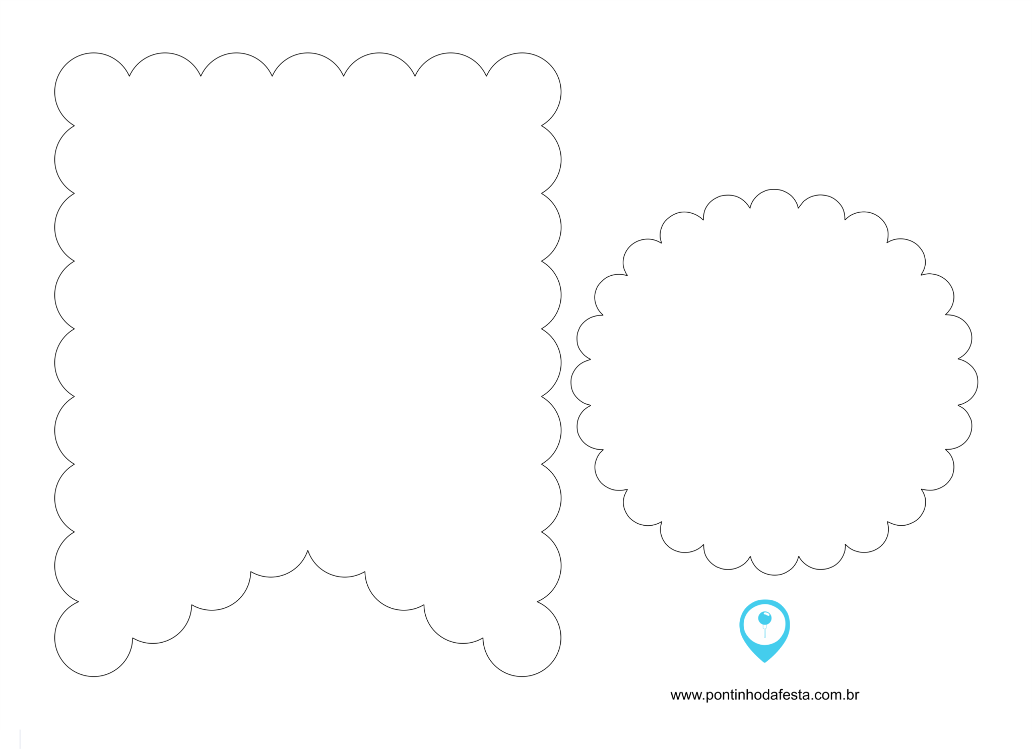 Moldes Limpos para Personalizar grátis